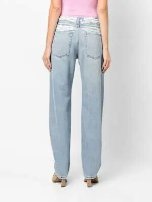 DIESEL® Mid-rise Ripped-detail Jeans