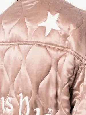 Palm Angels Life Is Palm Quilted Jacket - Neutrals