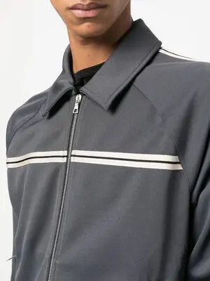 Palm Angels Tape-trim Track Sweatshirt - Grey
