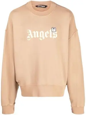 Palm Angels Logo-print Long-sleeve Sweatshirt