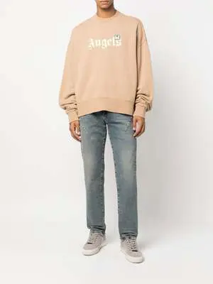 Palm Angels Logo-print Long-sleeve Sweatshirt