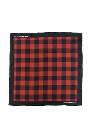 Dsquared2 Plaid-check Print Bandana