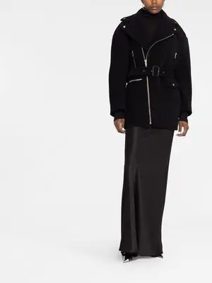 Saint Laurent Notched-collar Zip-up Coat