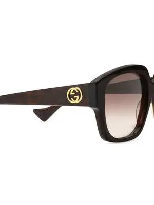 Gucci Square-frame Logo-plaque Sunglasses