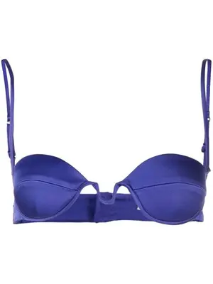 Stella McCartney Wired Satin Bra Top - Purple