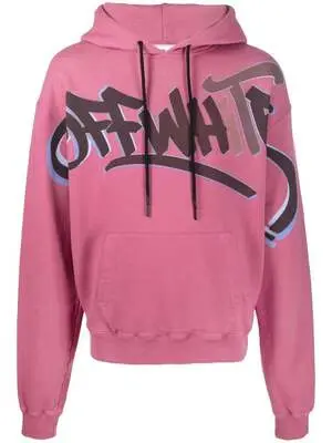 Off-white Elasticated Sweatshirts Hoodies For Men