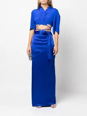 TOM FORD Side-tie Satin Skirt