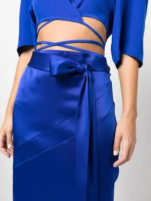 TOM FORD Side-tie Satin Skirt