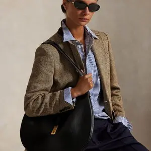 Ralph Lauren Polo Id Large Shoulder Bag - Black