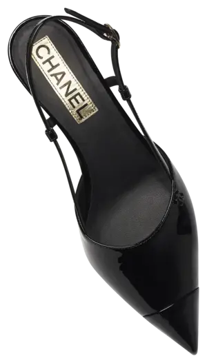 Chanel Slingbacks Patent Calfskin