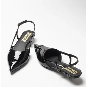 Chanel Slingbacks Patent Calfskin