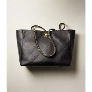 Chanel Shopping Bag Calfskin & Gold-tone Metal