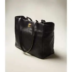 Chanel Shopping Bag Calfskin & Gold-tone Metal