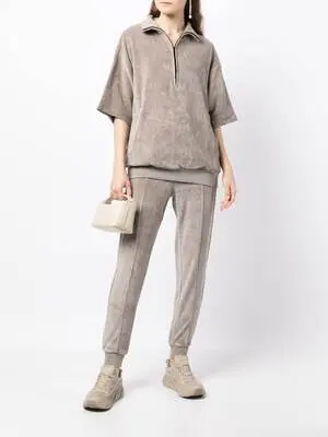 Fear Of God Velour Mock Neck Half-sleeve Top