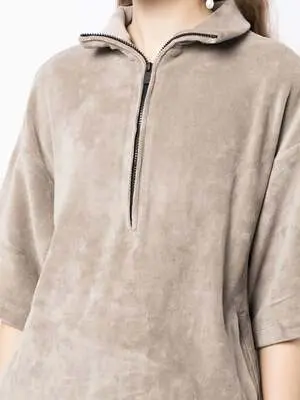 Fear Of God Velour Mock Neck Half-sleeve Top