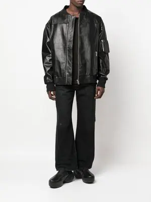 MISBHV X Ufo361 Leather Bomber Jacket