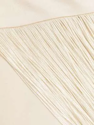 TALLER MARMO Mrs. Ross Piccolo Scarf Fringed Kaftan Dress