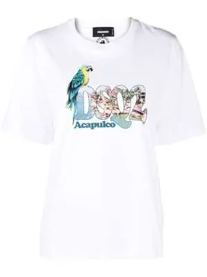 Dsquared2 Graphic-print Short-sleeve T-shirt - White