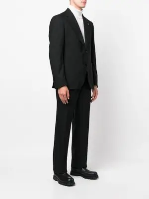 LARDINI Single-breasted Wool Suit - Black