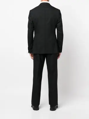 LARDINI Single-breasted Wool Suit - Black