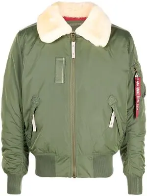 Alpha Industries Injector Iii Shearling-collar Jacket
