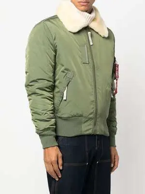 Alpha Industries Injector Iii Shearling-collar Jacket