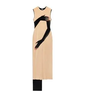 Loewe Gloves Print Dress