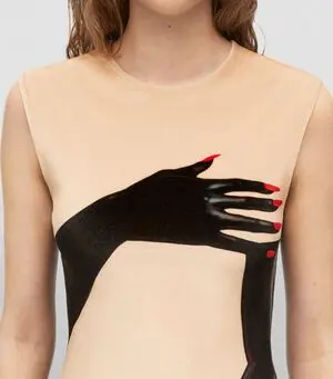 Loewe Gloves Print Dress