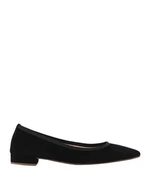 BALLERETTE Suede Ballet Flats - Black