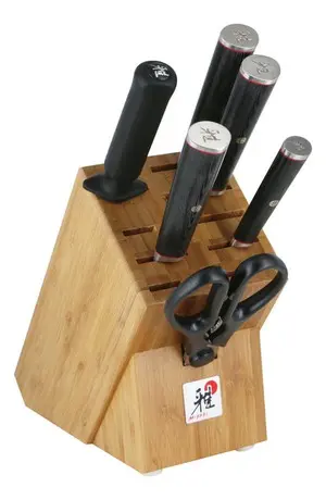 MIYABI Kaizen Ii 7-piece Knife Block Set - Silver