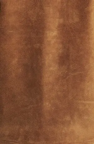 SCHOTT Unlined Rough Out Oiled Cowhide Trucker Jacket - Brown
