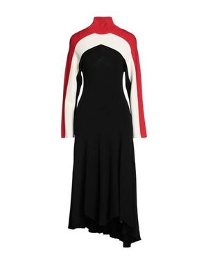 JIL SANDER Midi Dress In Wool Blend Black
