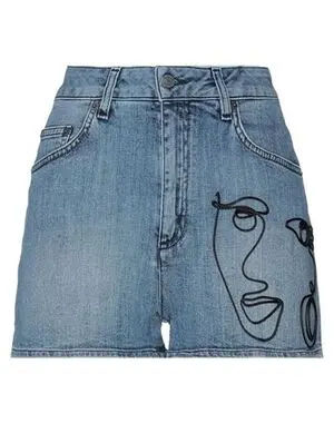 Moschino Light Wash Shorts For Women