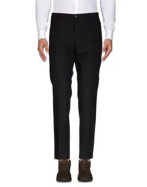 Dolce & Gabbana Dark Cotton And Virgin Wool Pants