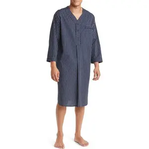 Majestic International Sunset Blues Cotton Blend Nightshirt - Dark Navy