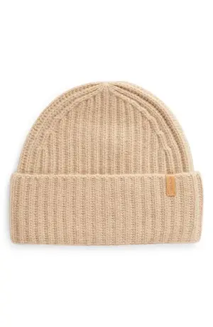Vince Vince. Boiled Cashmere Chunky Rib Beanie 231cam