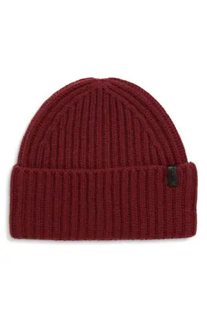 Vince Boiled Cashmere Chunky Rib Beanie - 601brd