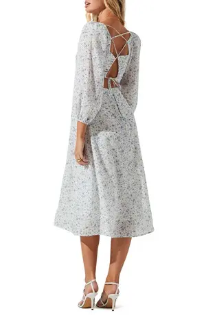 Astr The Label Audette Cutout Midi Dress