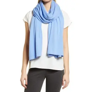 Nordstrom Transitional Knit Travel Wrap - Blue Cornflower