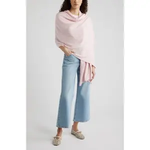 Nordstrom Transitional Knit Travel Wrap - Light Pink