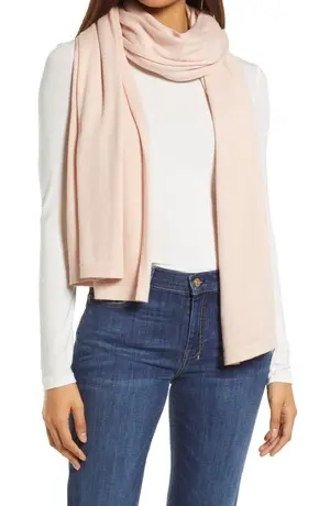 Nordstrom Transitional Knit Travel Wrap Pink Smoke