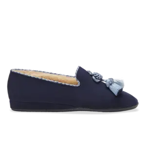 Sarah Flint Fireside Suede House Shoe Blue