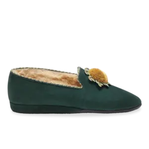 Sarah Flint Fireside Suede House Shoe Green