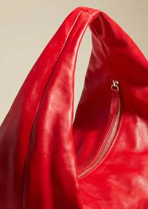 Khaite The Medium Olivia Hobo - Scarlet