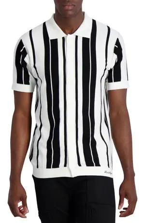 Karl Lagerfeld Paris Vertical Stripe Button-up Shirt