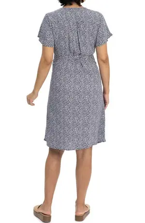 ANGEL MATERNITY Floral Wrap Maternity/nursing Dress