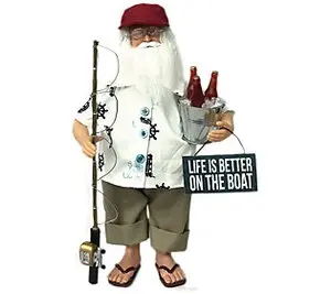 SANTA'S WORKSHOP Inc.15' Life Is Better On The Boat Santa - One-color