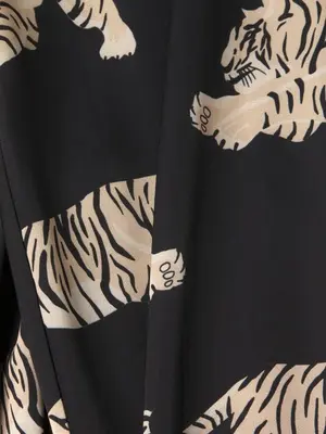 AVERIE Sierra 2-piece Tiger-print Satin Pajama Set