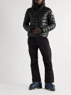 Moncler Hers Slim-fit Quilted Shell Down Jacket - Black