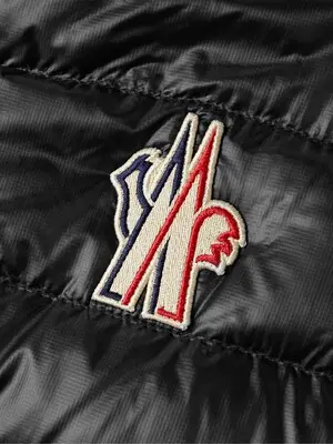 Moncler Hers Slim-fit Quilted Shell Down Jacket - Black